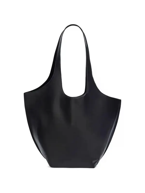 Attico Large La Scoop Shoulder Bag - Black