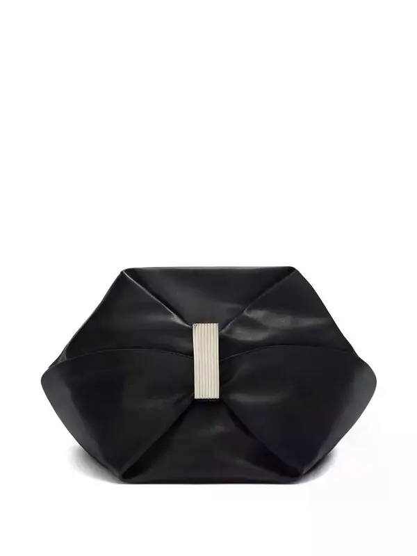 Attico Large La Scoop Shoulder Bag - Black