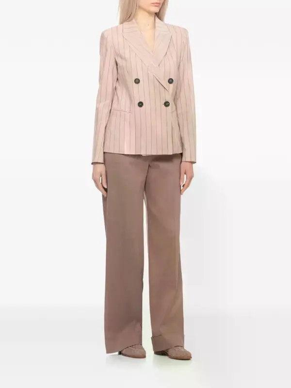 D.exterior Embellished Pinstripe Jacket