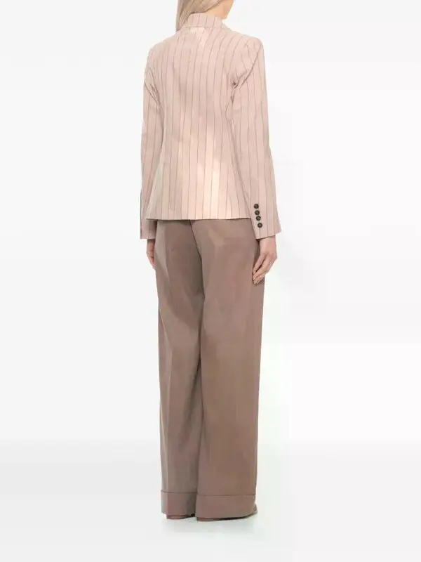 D.exterior Embellished Pinstripe Jacket