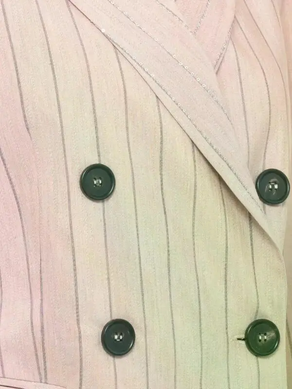 D.exterior Embellished Pinstripe Jacket