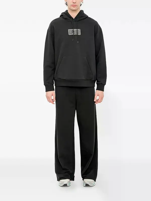 MAISON MARGIELA Numeric Logo Hoodie - Black