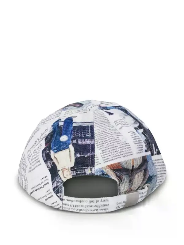 TRINITESTUDIO Newspaper Print Baseball Cap