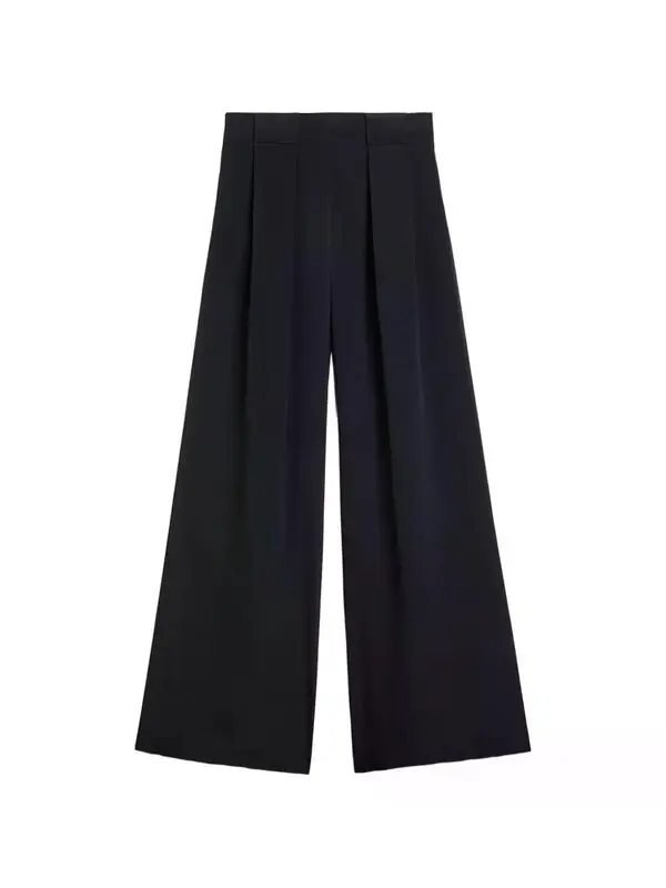 Momoni Aspen Pleated Palazzo Pants - Black