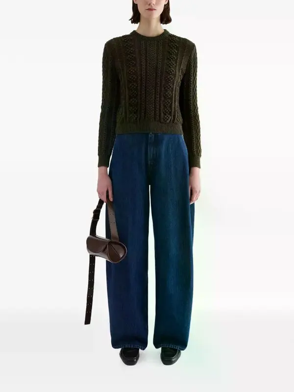 JIL SANDER Long Sleeve Crew Neck Sweater