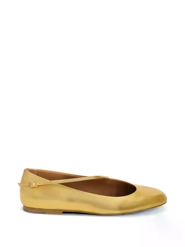 JIL SANDER Elyss Laminated Ballet Flats
