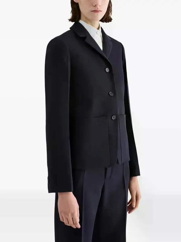 JIL SANDER Wool Gabardine Blazer