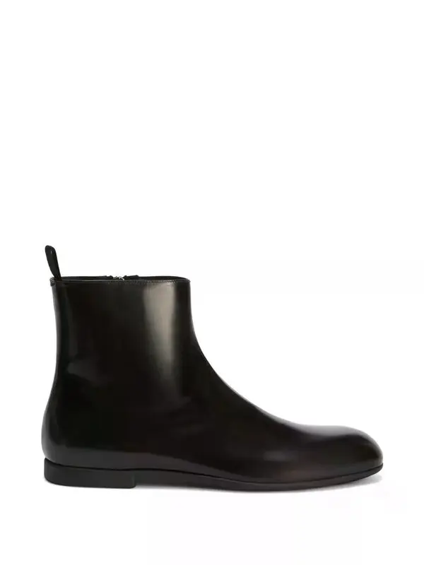 JIL SANDER Leather Ankle Boots