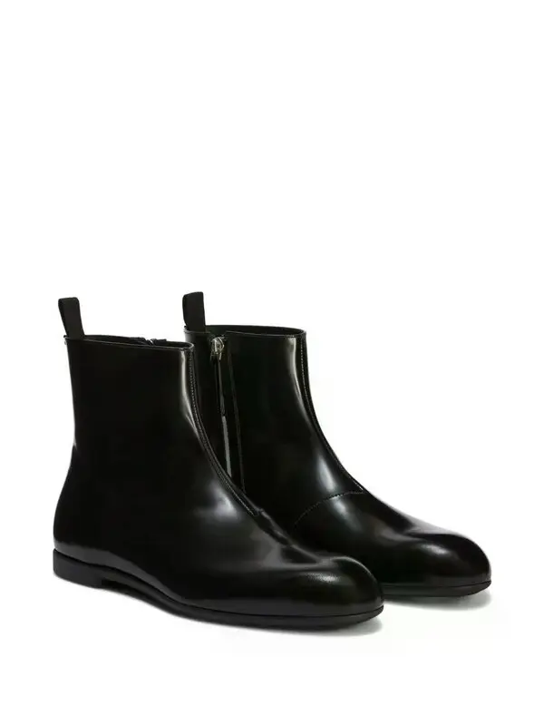 JIL SANDER Leather Ankle Boots