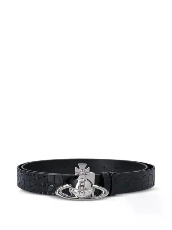 VIVIENNE WESTWOOD Orb Plaque Belt - Black
