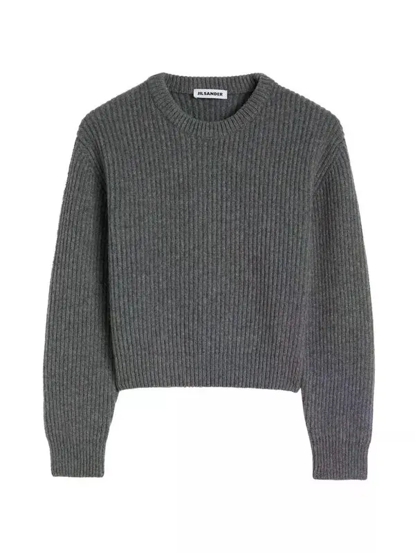 JIL SANDER Ribbed Knit Crew Neck Sweater