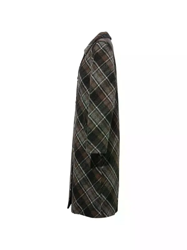 TRINITESTUDIO Plaid Pattern Coat