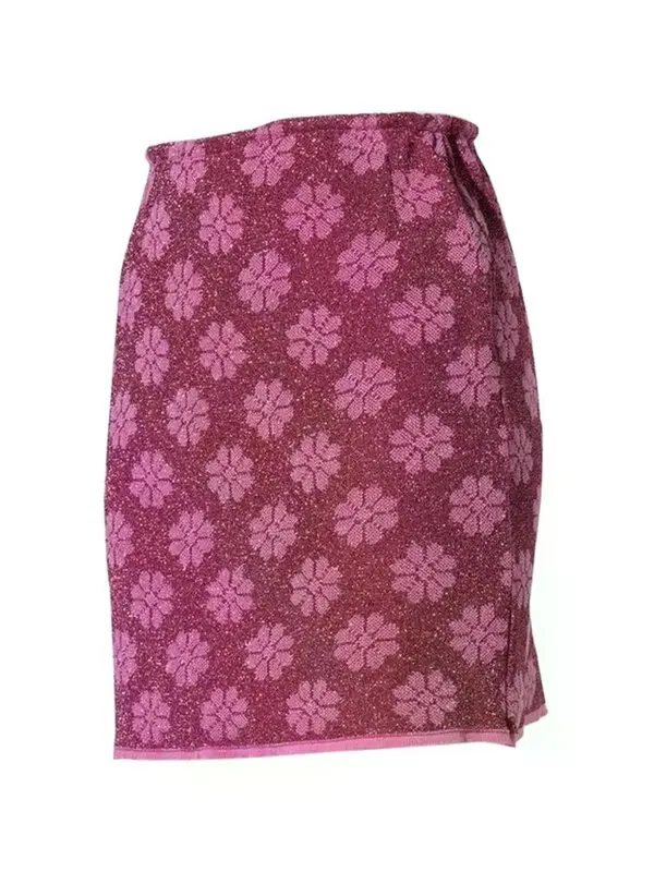 ANDREJ GRONAU Floral Print Mini Skirt