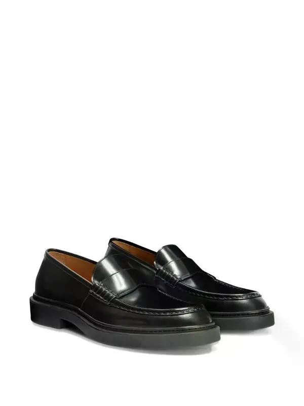 JIL SANDER Calf Leather Loafers - Black