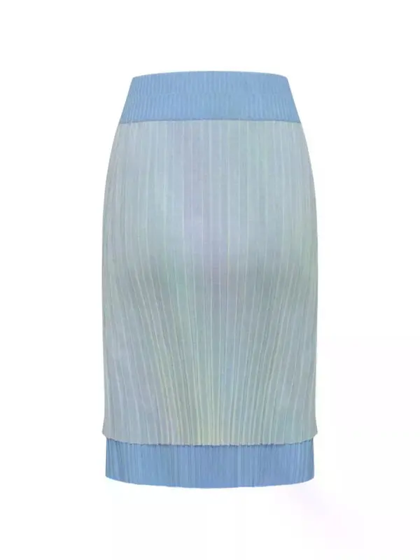 JUUKIFF Layered-effect Ribbed-knit Skirt
