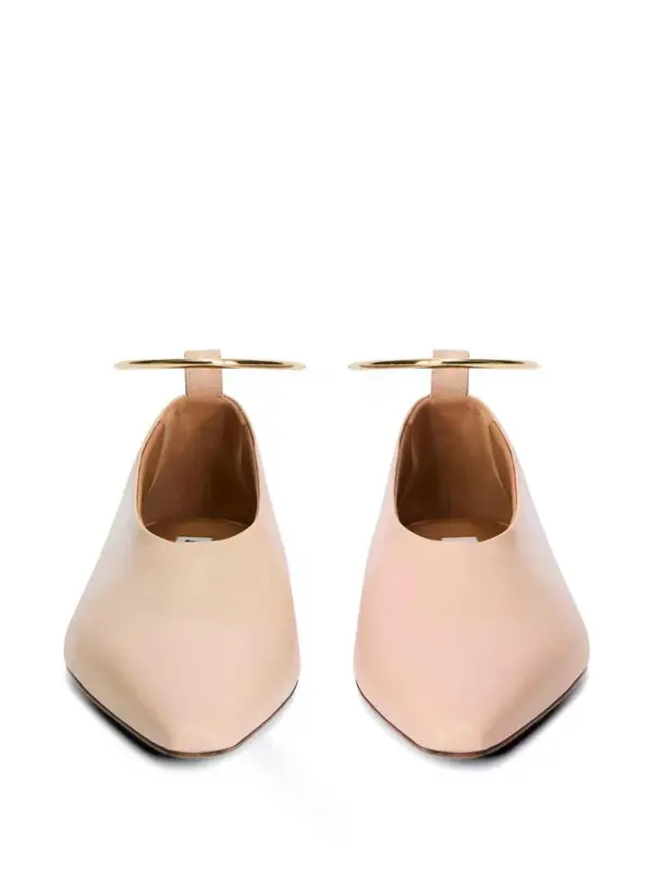 JIL SANDER Leather Ballet Flats
