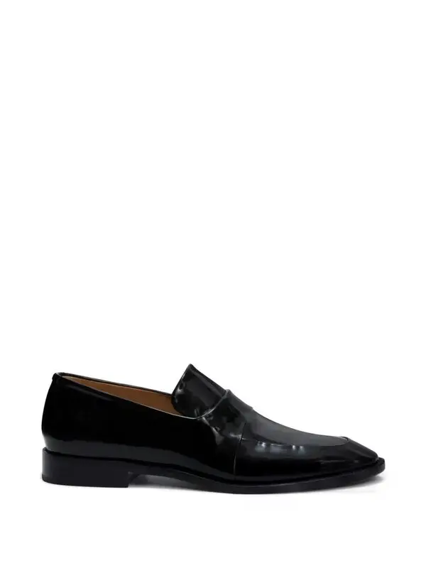 JIL SANDER Round-toe Leather Loafers - Black
