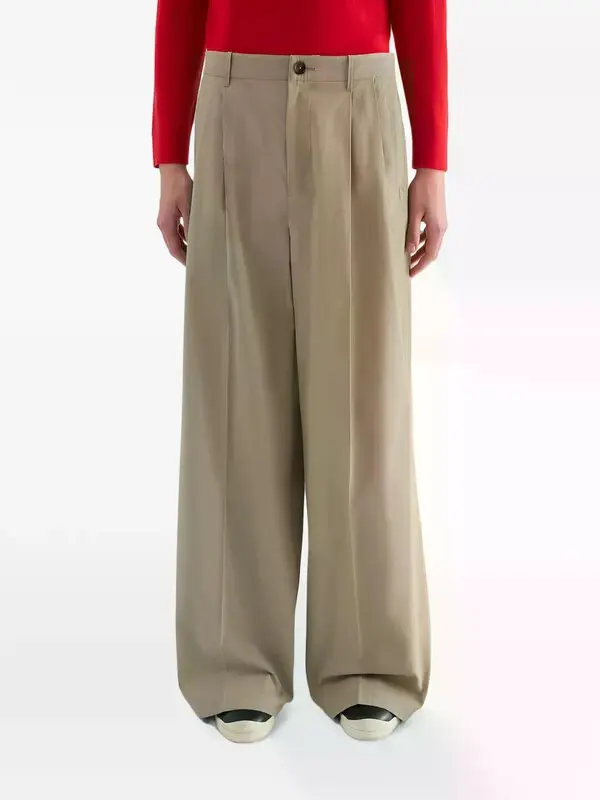 JIL SANDER Pleated Wide-leg Trousers