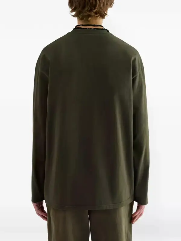 JIL SANDER Lightweight Cotton Crew-neck T-shirt - Green