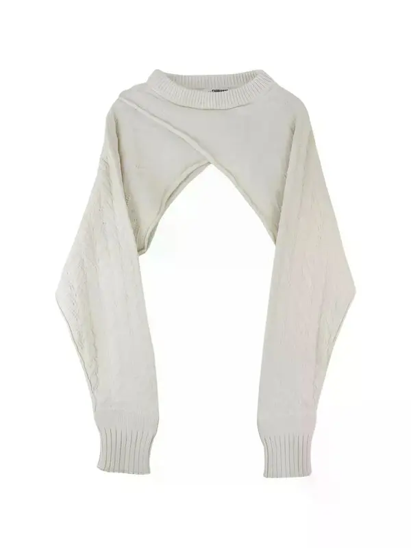 SONIA CARRASCO Pointelle Knit Sweater