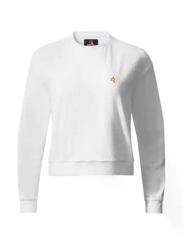 Perfect Moment Star Embroidered Sweatshirt - White