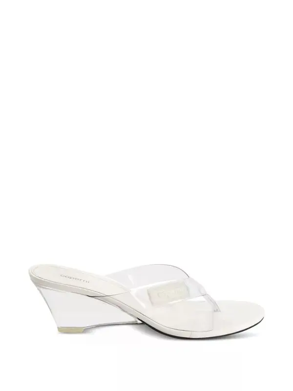 Coperni Lift Wedge Sandals - White