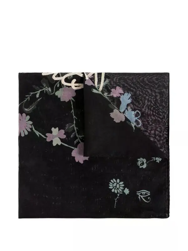 ALLSAINTS Embroidered Bandana - Black