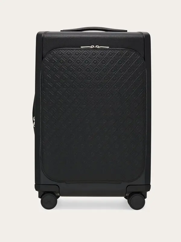 FERRAGAMO Embossed Monogram Hand Luggage - Black