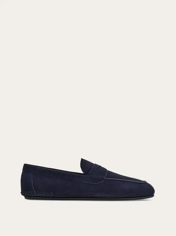 FERRAGAMO Suede Loafer - Blue