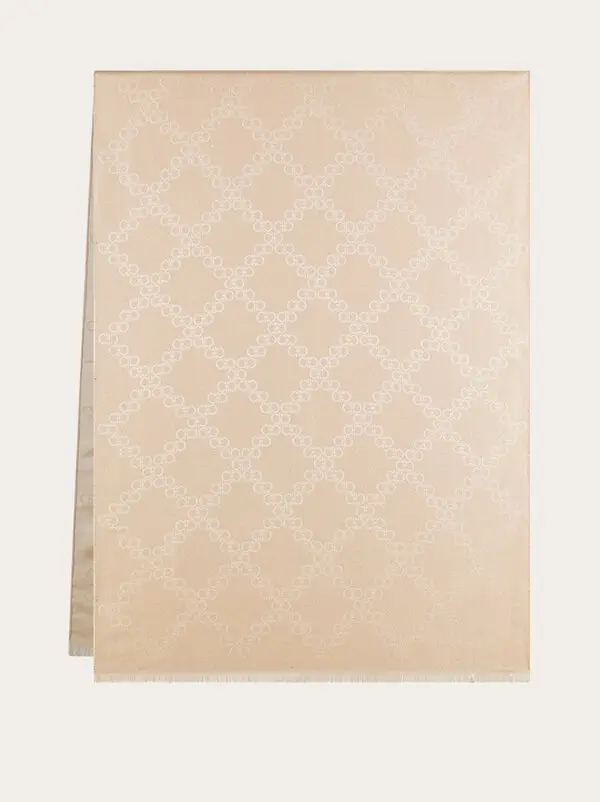 FERRAGAMO Gancini Jacquard Stole - Pink