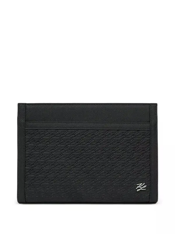 Karl Lagerfeld K/autograph Panel Pouch - Black