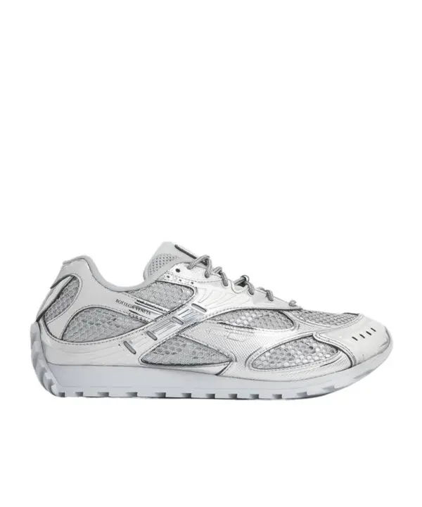 Bottega Veneta Orbit Lace-up Sneakers - Silver