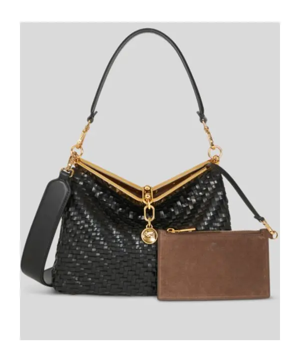Etro Woven Shoulder Bag - Black