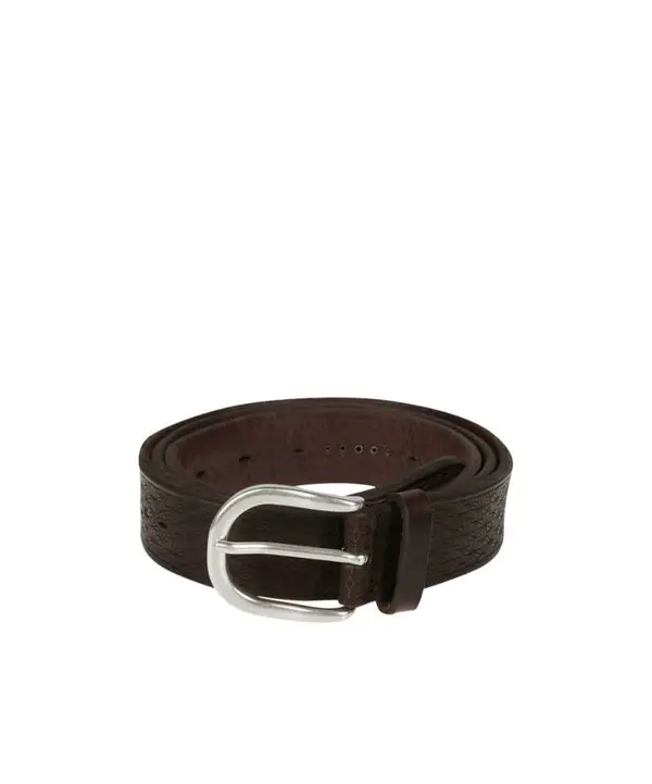 ORTIGNI Soft Leather Belt - Black