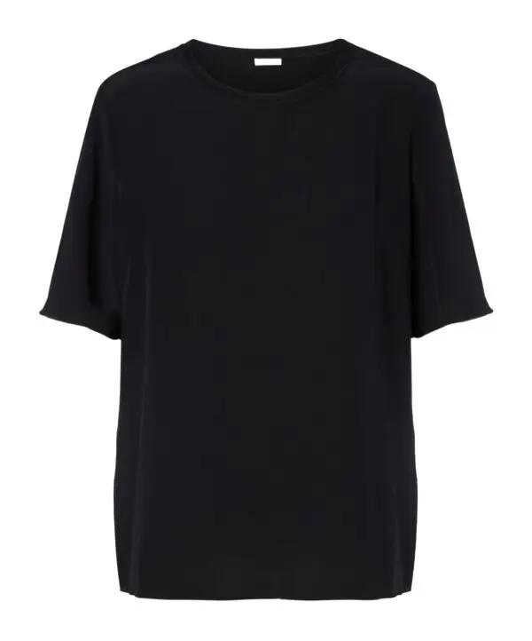 JOSEPH Rubin Silk Crêpe De Soie T-shirt - Black