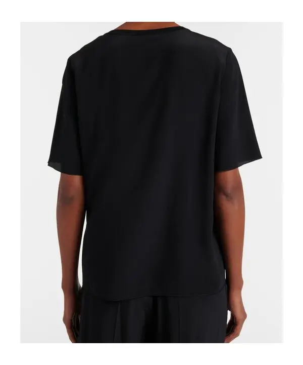 JOSEPH Rubin Silk Crêpe De Soie T-shirt - Black
