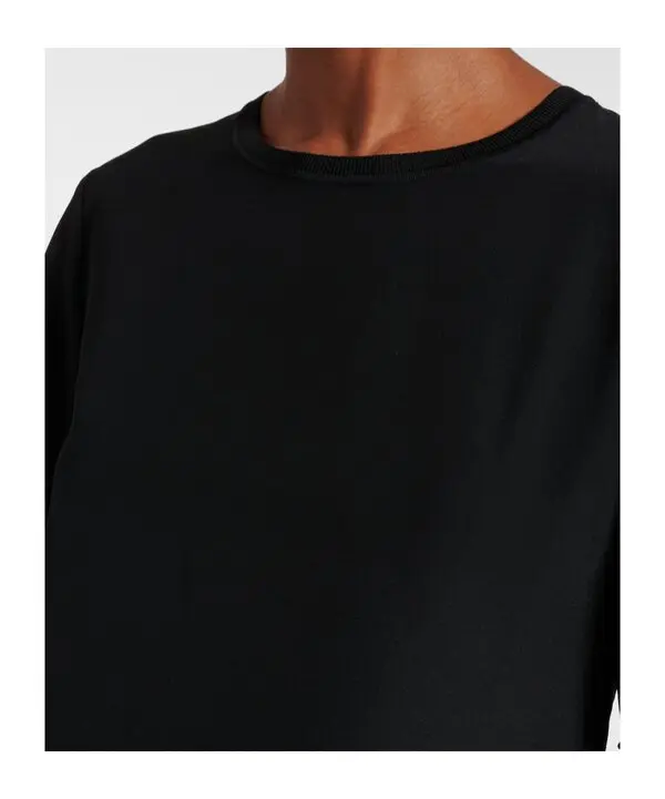 JOSEPH Rubin Silk Crêpe De Soie T-shirt - Black