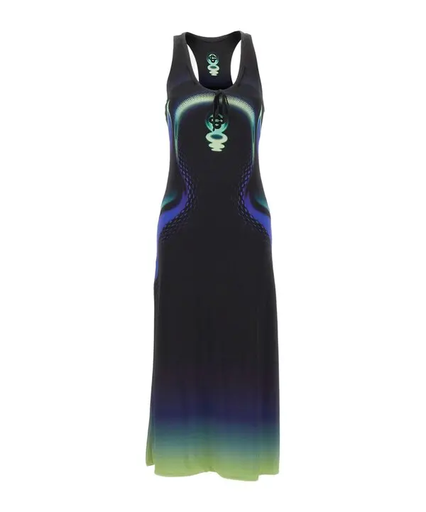 Casablanca Orchid Printed Maxi Dress