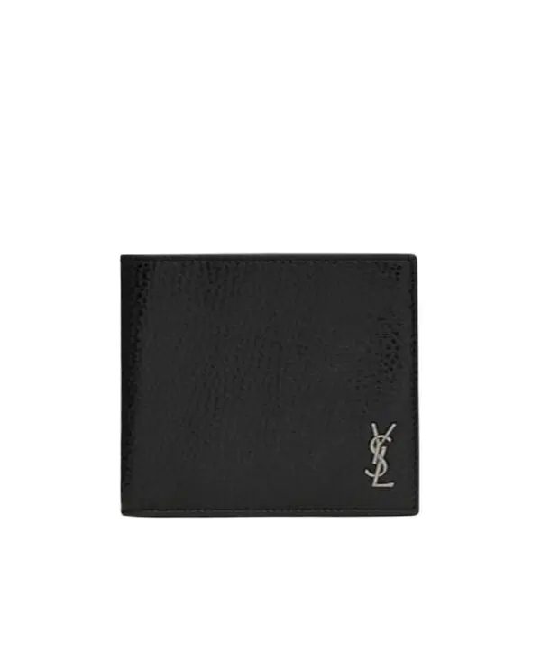 Saint Laurent Tiny Cassandre East/west Wallet - Black