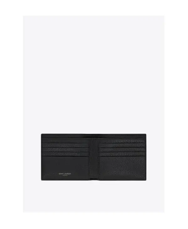 Saint Laurent Tiny Cassandre East/west Wallet - Black