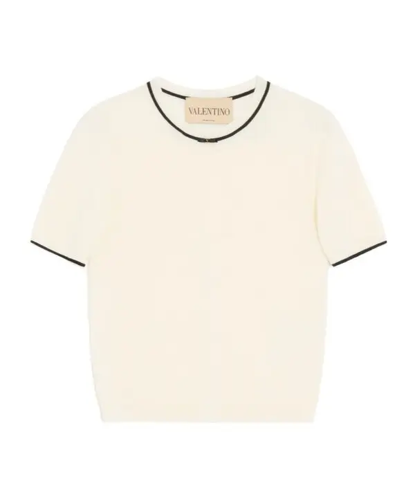Valentino Garavani Crewneck Short Sleeve Jumper - No
