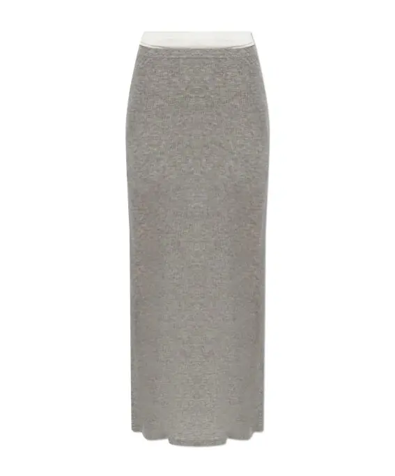 SAMSOE SAMSOE Ribbed Knit Maxi Skirt