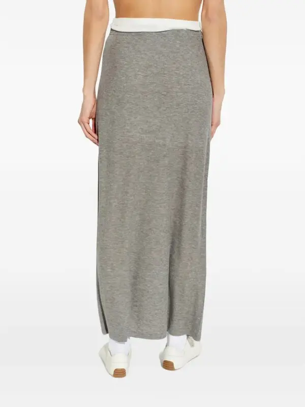 SAMSOE SAMSOE Ribbed Knit Maxi Skirt