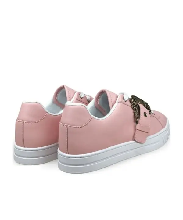 Versace Baroque Buckle Sneakers - Light Pink
