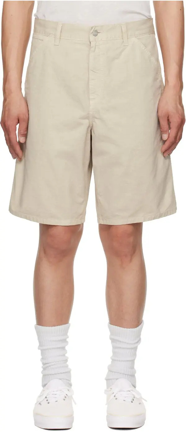 Carhartt Work In Progress Single Knee Shorts - Nude