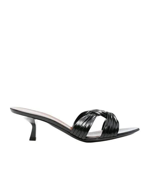 GIUSEPPE ZANOTTI Knotted Leather Mules