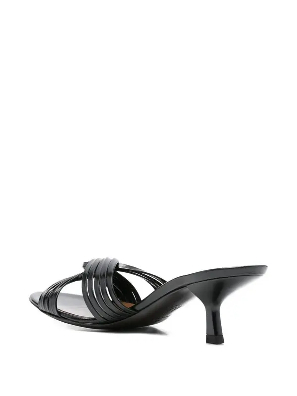 GIUSEPPE ZANOTTI Knotted Leather Mules