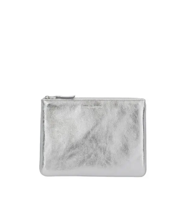 Comme Des Garçons Zip-fastening Clutch Bag - Gray