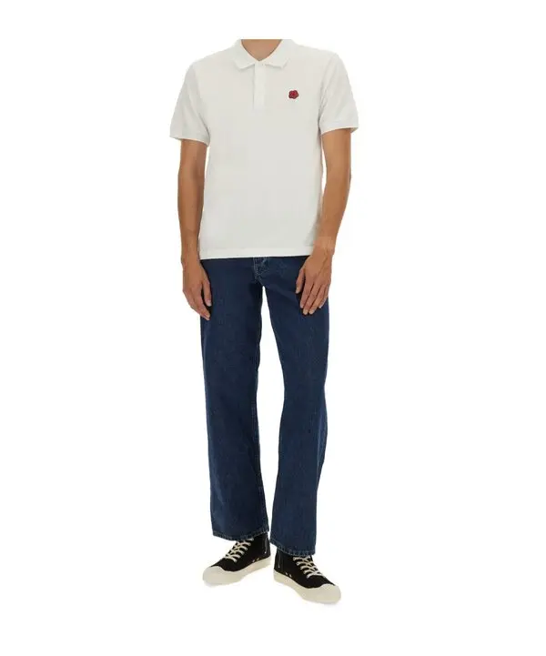 Kenzo Logo Patch Short-sleeve Polo Shirt