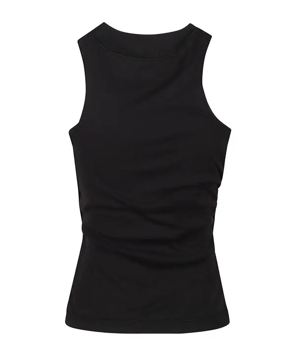 Patrizia Pepe Double-layered Tank Top - Black